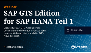 SAP GTS Edition for SAP HANA: Teil 1: Road to E4H